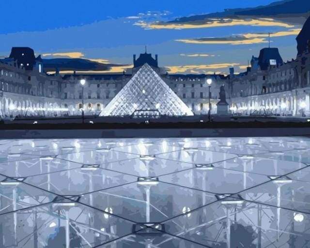 Louvre Museum | Paint By Numbers Kit | Paint with Number