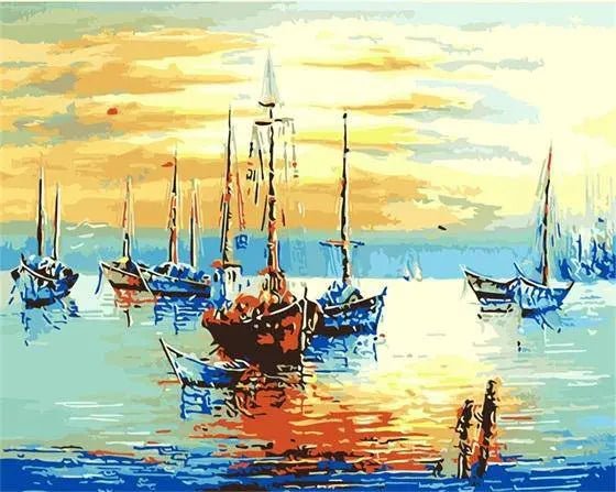 Pirates Ships | Paint By Numbers Kit | Paint with Number